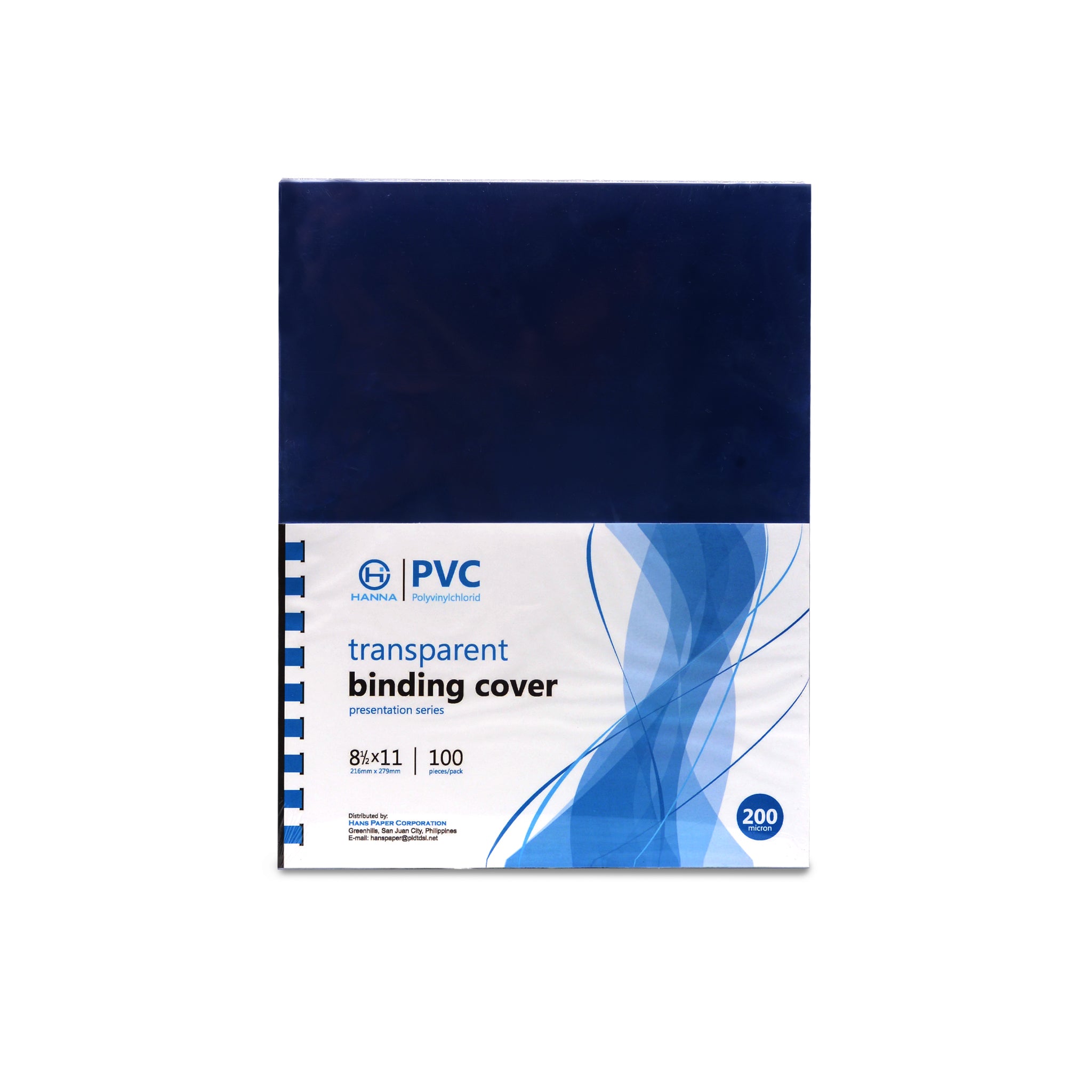 PVC TRANSPARENT BINDING COVER – Hanna International Corporation